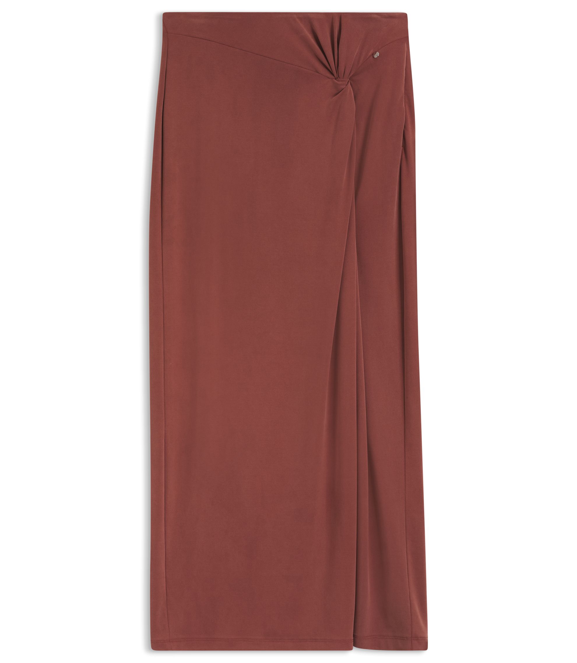 BOSS Jersey Maxi Skirt with Twist Detail